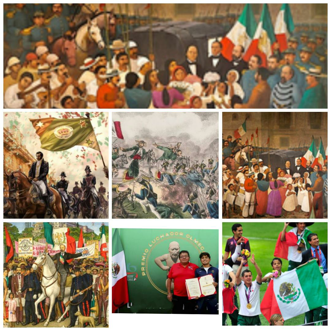 La bandera símbolo de unidad Nacional.